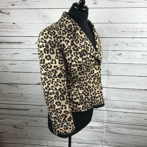 Dana Buchman | Jackets & Coats | Dana Buchman Petite Leopard Print ...